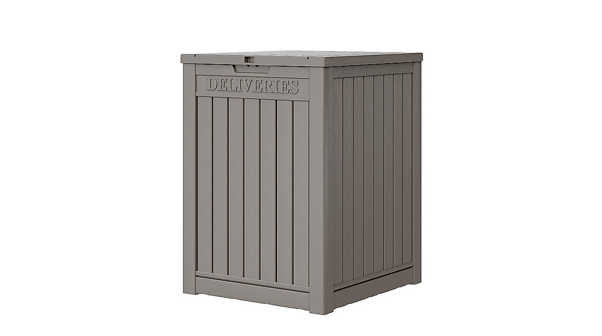 Secure 51 Gallon Resin Package Delivery Box for Outdoors