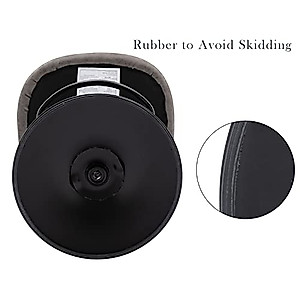 Janoray Counter Height Bar Stools Set of 2 Swivel Adjustable Farmhouse Bar Chairs with Back for Kitchen Counter Island Home Pub, Fabric Grey