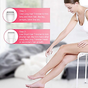 TOUCHBeauty Bikini Trimmer for Women, IPX6 Facial & Eyebrow Hair Trimmer with Case, Painless Body Shaver, Nose Hair Trimmer TB-1753