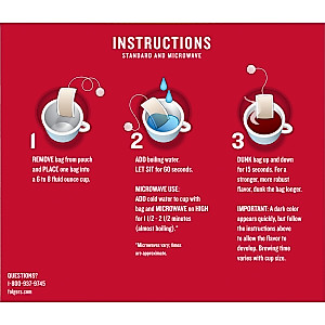 Folgers Coffee Singles Classic Medium Roast Coffee Bags 19 Count (Pack of 6)