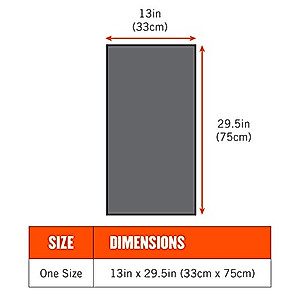 Ergodyne Chill Its 6602 Cooling Towel, Long Lasting Cooling Relief Orange 29.50" x 13.00"