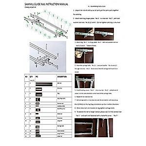 9 FT Rail Mill Guide System 3 Crossbar Kits Work with Chainsaw Mill