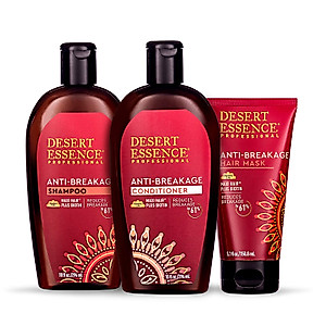 Desert Essence Maxi Hair Plus Biotin Anti-Breakage Conditioner - 10 Fl Oz - Jojoba & Coconut Oils - Promotes Breakage Reduction