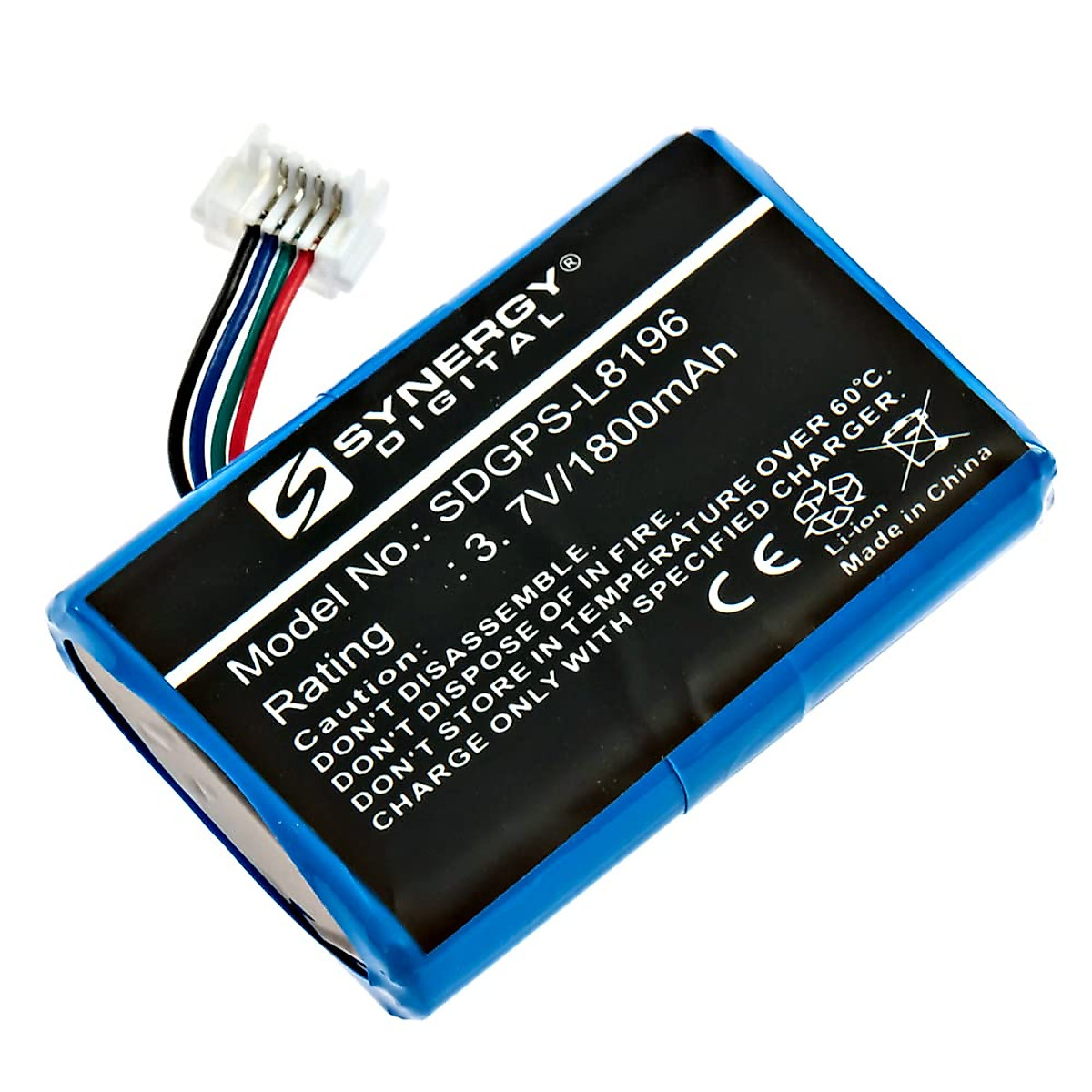Synergy Digital GPS Battery, Compatible with Garmin Zumo 590 GPS, (Li-ion, 3.7V, 1800mAh) Ultra High Capacity, Replacement for Garmin 010-12110-003, 361-00077-00, 616-00077-00 Battery
