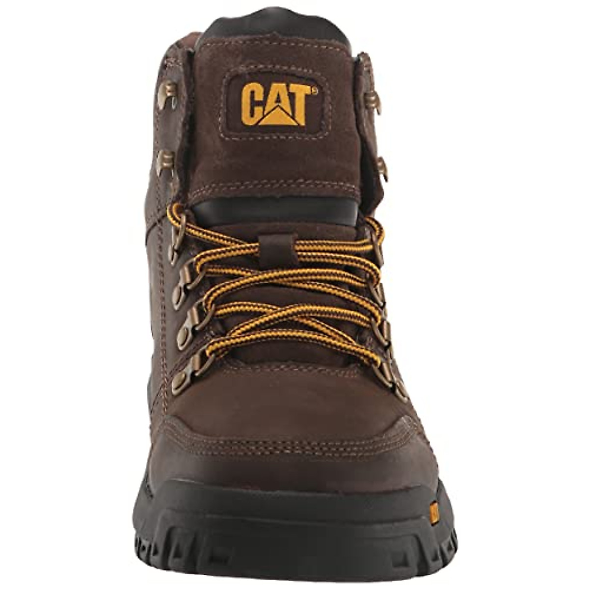 Cat Footwear Men's Outline Soft Toe Work Boot, Seal Brown, 9