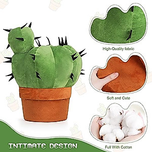 Cactus Shape Pillow-3D Throw Pillow Sofa Cactus Shaped Pillow Plush Cactus Decorative Pillow Office Bed Cushion for Couch Sofa Living Room Home Decor for Plant Lovers, Garden Lovers (15.7 inch)
