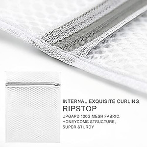 3Pcs Durable Honeycomb Mesh Laundry Bags for Delicates, Lingerie Wash Bag 6 x 7 Inches