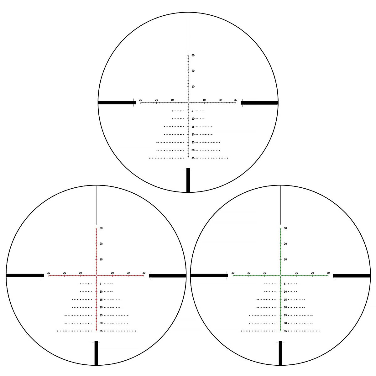 Sniper ZT4.5-18X44FFP Rifle Scope 30mm Tube Glass Etched Reticle Red Green Illuminated Includes Scope Rings