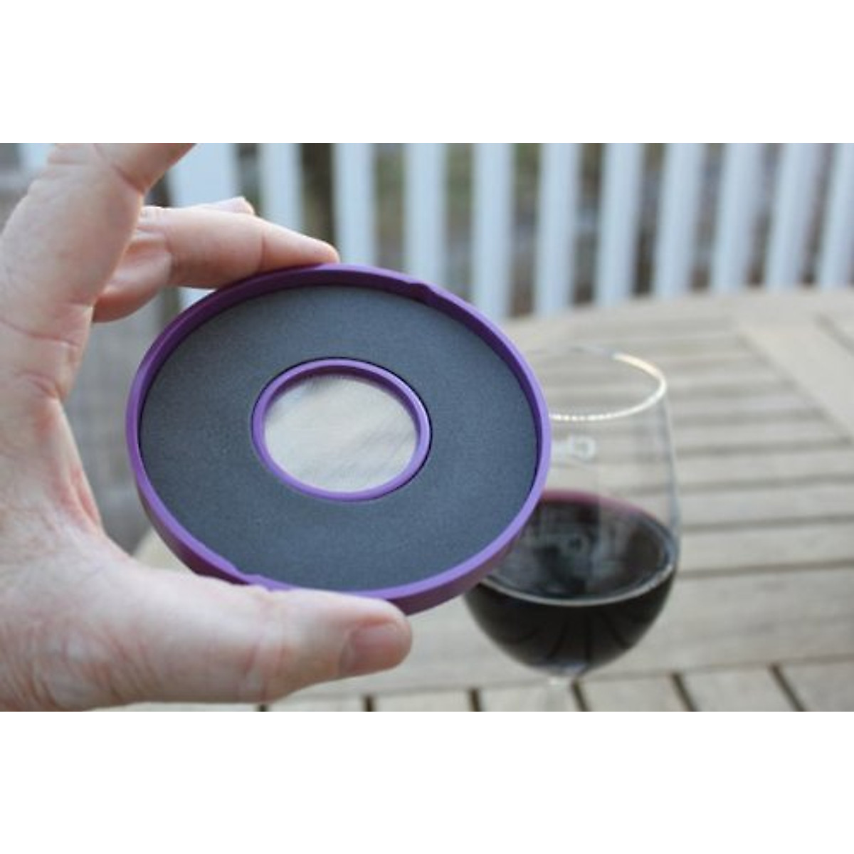 Wine Tapa Drinking Glass Covers- Keep Bugs Away from Wine Glasses Outdoors - Use as Cover for Coffee Mugs, Soda Cans, and Drinking Glasses, set of 4 No Spill Drink Covers (Fresco)