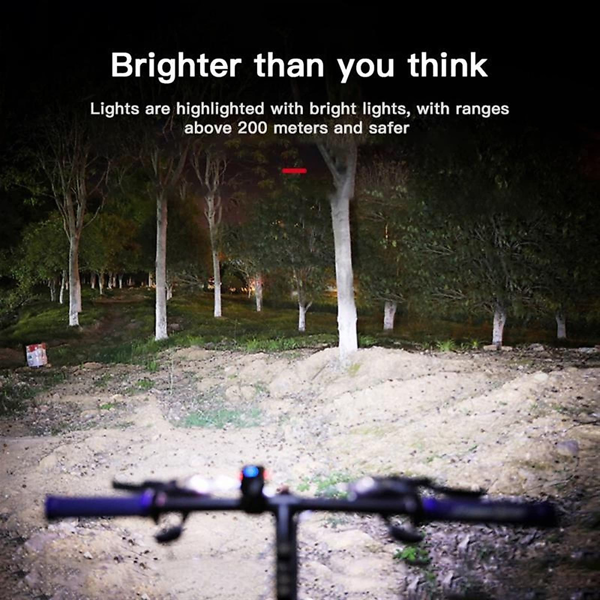 2500Lumen T6 Bicycle Light Front Lanterna Bicicleta MTB Headlight Bicycle Lamp Powerful Light for Bicycle Flashlight Lighting (Color : Bike Headlight)