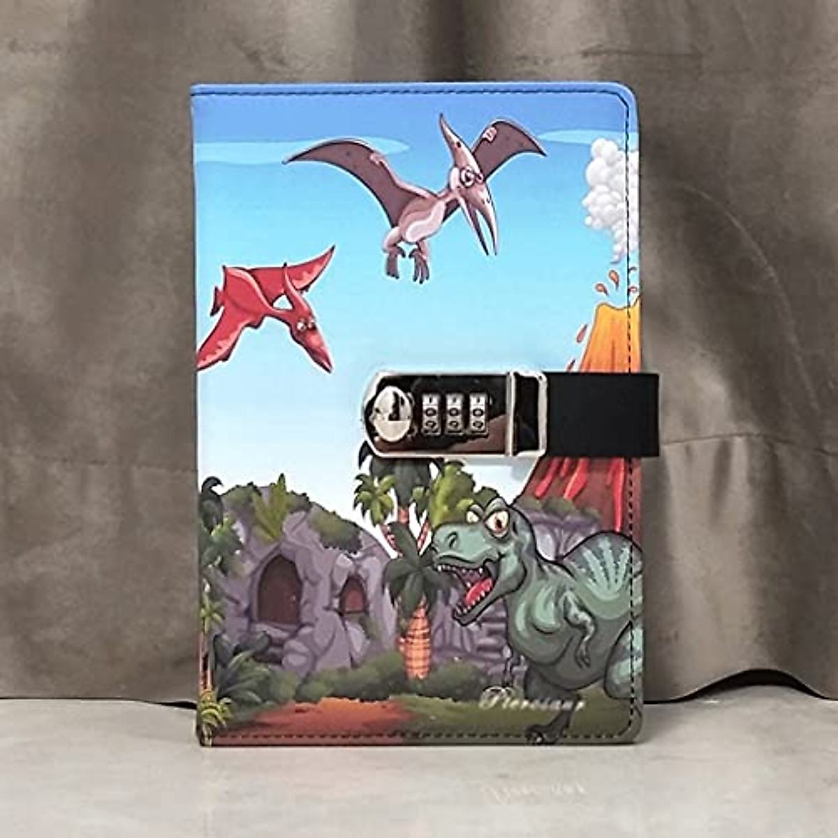 Notebooks Password Lock Journal Locked Diary Metal Digital Locking Diary Notepad Book A5 22cmx15cmx2. 7cm 260 Page Journal Diary (Color : Blue)