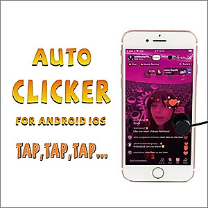 Auto Clicker For iphone ipad:Adjustable Speed Physical Clicker,Simulated Finger Continuous Clicking,Phone Auto Digital Display Clicker for Android IOS,Suitable for TIk Tok Live,Gaming, Reward Tasks（ Four Powerful Click Modes） (C3)