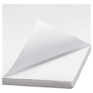 Avarrix Australia A4 Sticker Paper, Paper-Based Glossy White, 50 Sheets, Self Adhesive Premium Glossy Sticker Paper for Laser Printer Only, 80gsm Thickness Printable Label Sheets