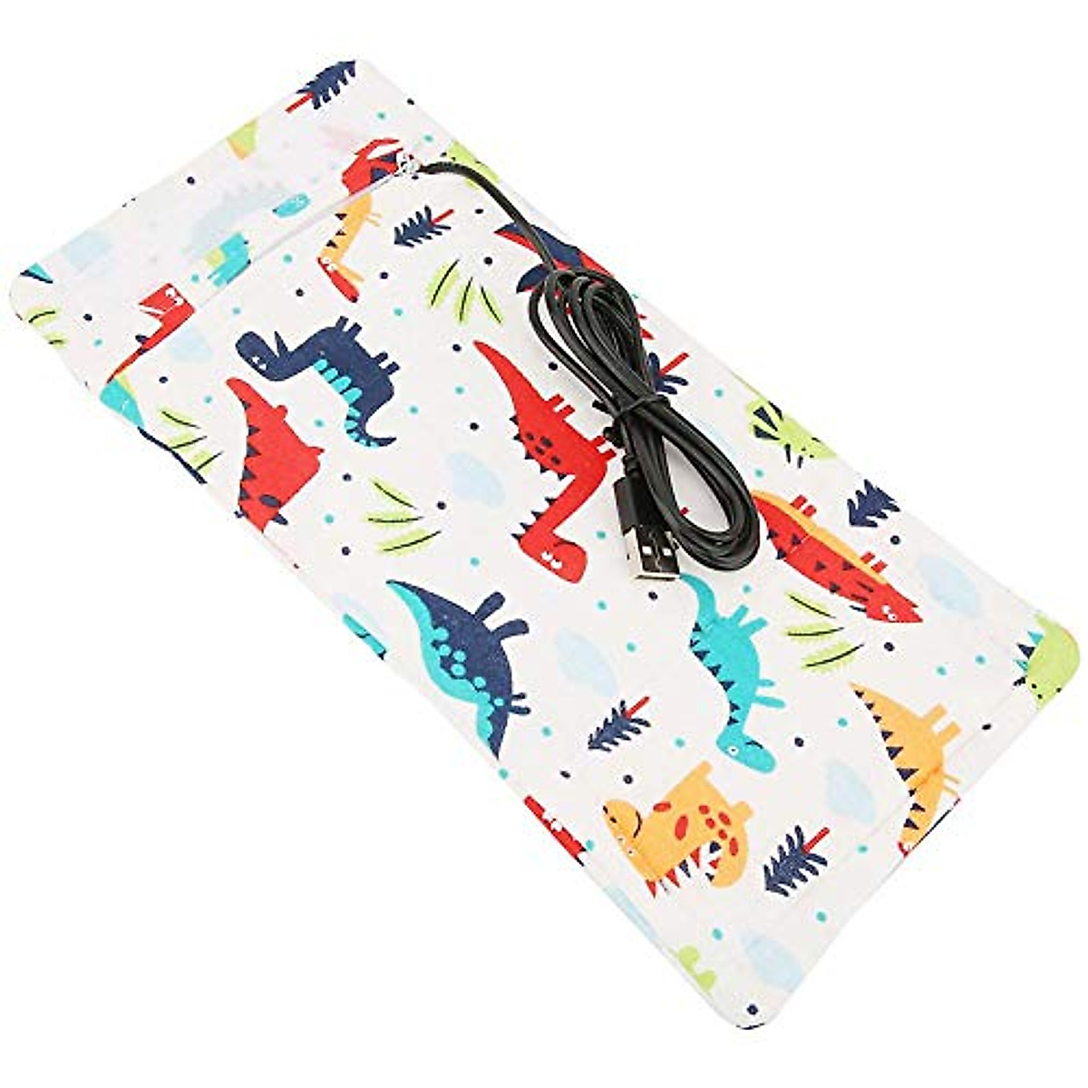 USB Baby Bottle Warmer for Breastmilk Milk Warmer for Baby Bottle Heater,Portable Travel Milk Heater Cover Mobile Bottle Warmer for Baby Milk Used in Home, Outside (inosaur-Pattern)