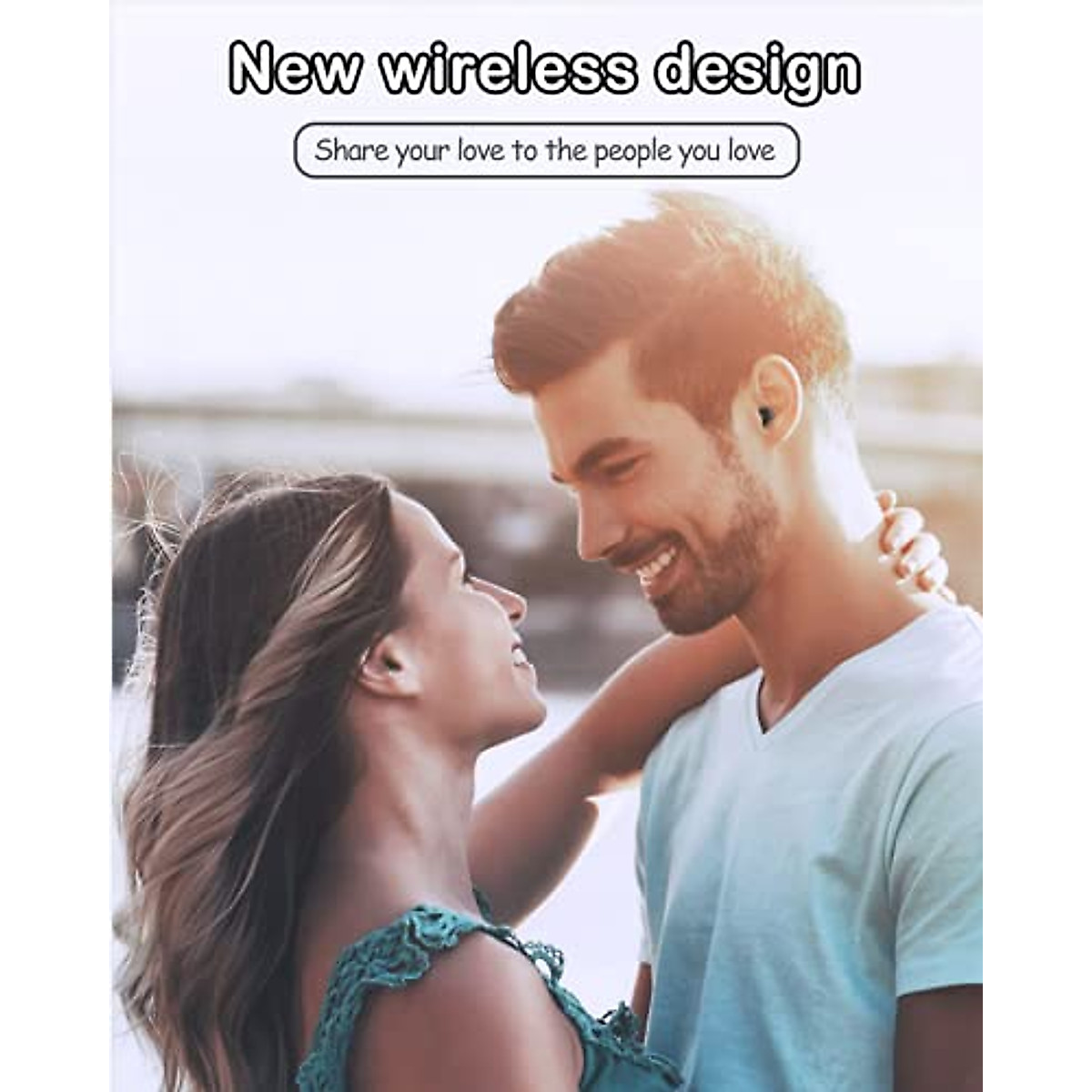 SZHTFX Invisible Earbuds Small Mini Wireless Bluetooth Earpiece Phone Discreet Earbud for Music, Home, Work