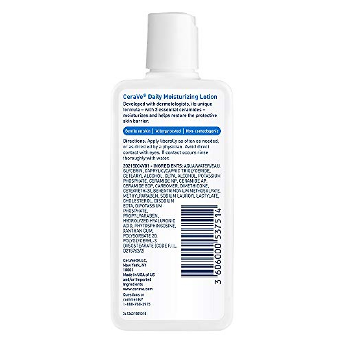 CeraVe Daily Moisturizing Lotion | 3 Ounce | Face & Body Lotion for Dry Skin with Hyaluronic Acid | Packaging May Vary