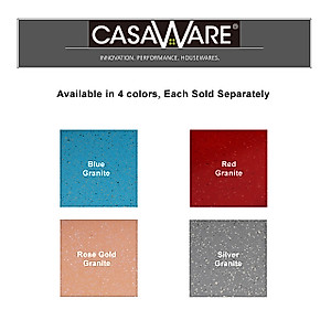 casaWare Ceramic Coated NonStick Lasagna/Roaster Pan 13 x 10 x 3-Inch (Silver Granite)