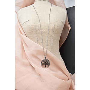 Daughter-In-Law Gift. Bridal Shower Gift From Mother-In-Law to Be. Tree of Life Pendant. Stainless Steel Jewelry. Family Tree.