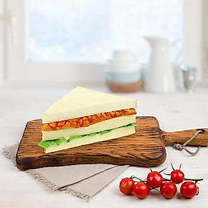 ABOOFAN 2pcs Artificial Sandwich Simulated Vegetable Sandwich Faux Sandwich Fake Food Model Kitchen Photo Prop for Easter Home Party Decoration