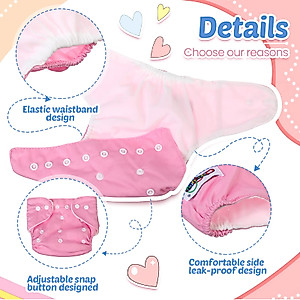 18 Pcs Baby Cloth Diapers Adjustable Reusable One Size Washable Nappy Covers Baby Cloth Pocket for Newborn Toddlers Boys Girls 8-25 Pound (No Inserts)