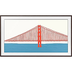 SAMSUNG QN43LS03BA 43 inch The Frame QLED 4K UHD Quantum HDR Smart TV (2022) Bundle 43" Customizable Bezel Modern Brown