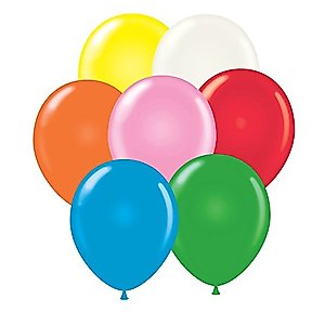 PDTXCLS Tuf-Tex Balloons 24" Standard Assortment with White Balloons, Pack of 25
