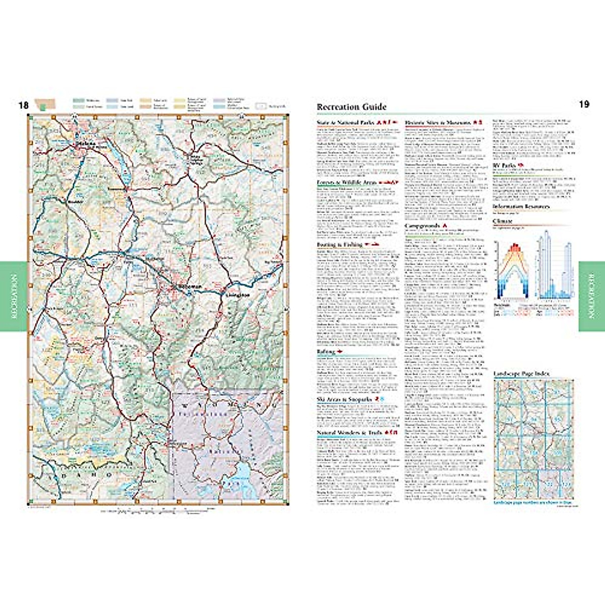 Montana Road and Recreation Atlas - 6th Edition, 2024