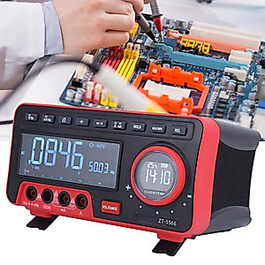 Benchtop Digital Multimeter ZT5566 Multifunctional Electrical Tester 19999 Count Multimeter Auto Range Voltage Meter with Music
