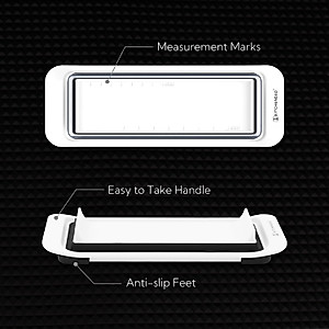 KITCHENDAO Airtight Butter Dish with Lid for Countertop and Refrigerator Door Shelf, Easy Scoop-Dishwasher Safe, Plastic Butter Holder Tray Container for West/East Coast Butter, White