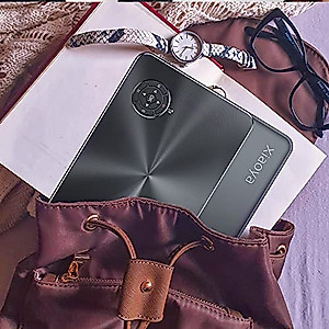 XIAOYA Outdoor Projector, HD Movie Projector Support 1080P, 4000 Lumens Home Theater Projector with HiFi Speaker, Compatible with HDMI, Fire Stick, USB(Black-w2)