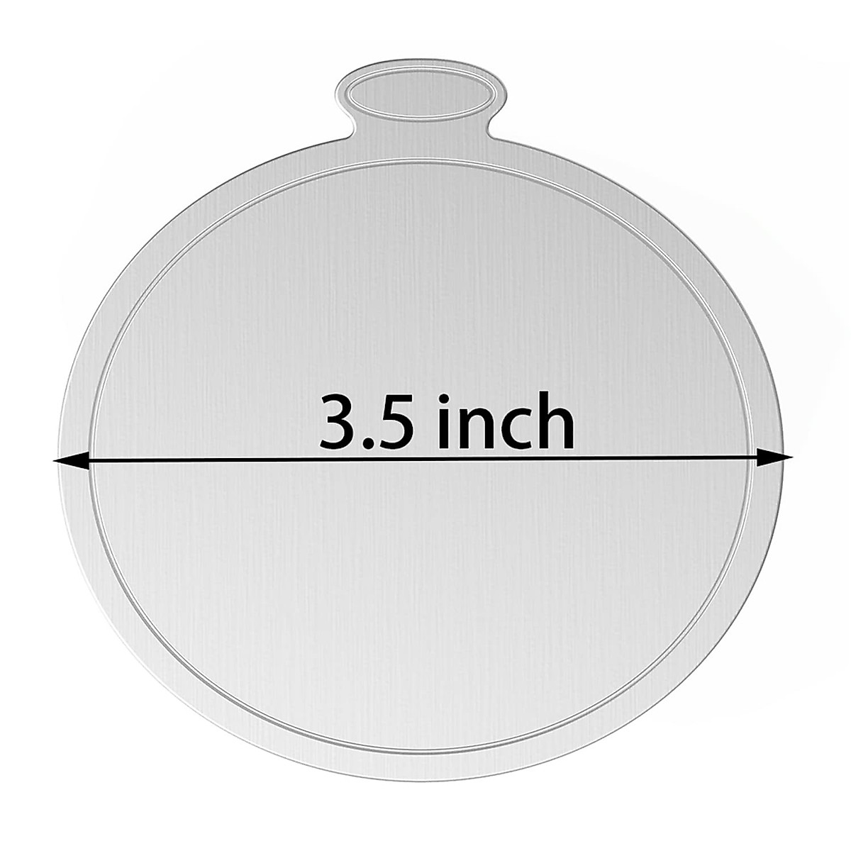 Hulless 80 Pcs 3.5 Inch Cake Boards Mini Round Cake Cardboard for Mousse Cupcake, Cake Dessert, Cake Decorating, Silver 9cm