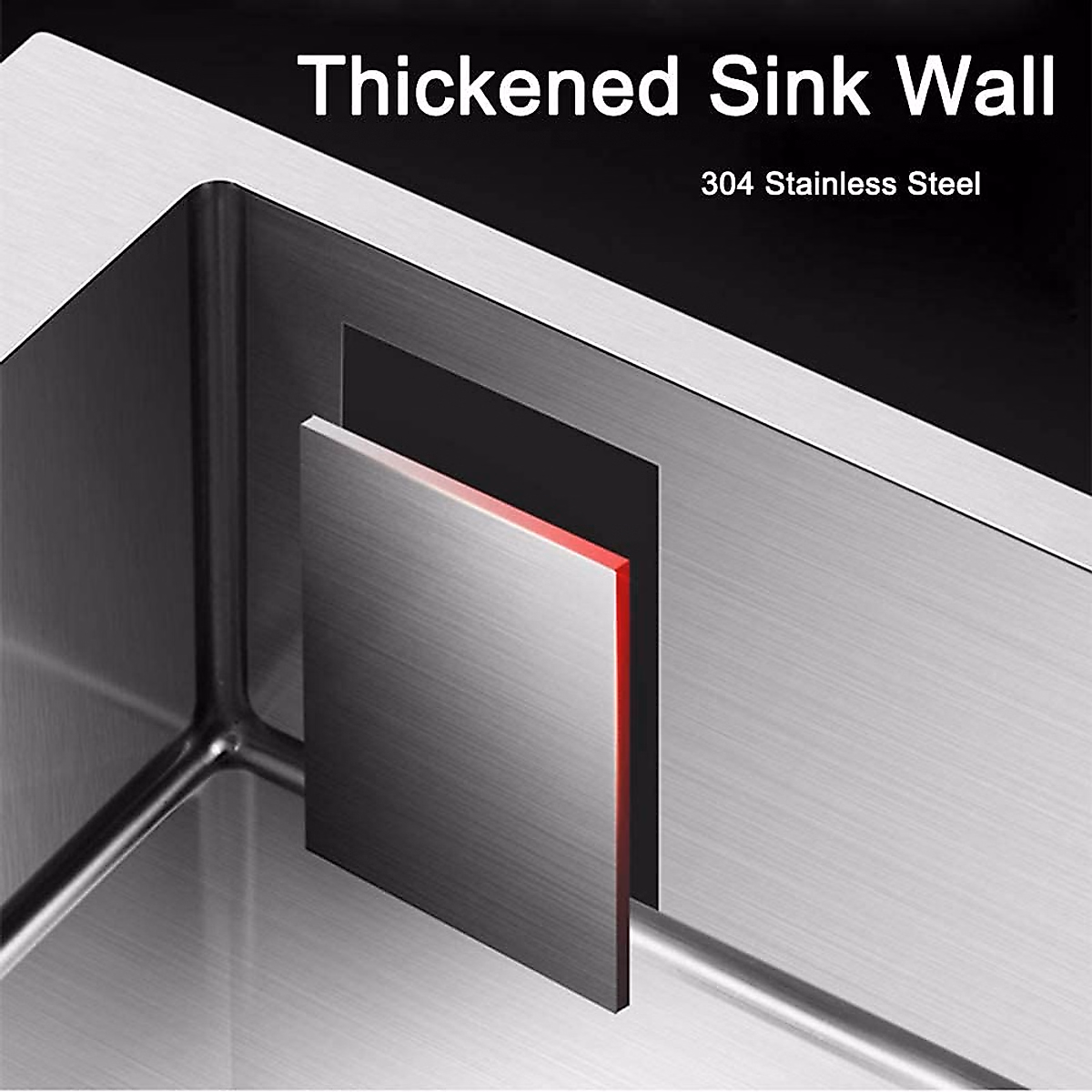 25" Drop-In or Undermount Single Bowl Kitchen Sink/Bar Sink with Pull-Down Faucet, Soap Dispenser, Drain Basket, Made of Stainless Steel (Steel)