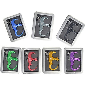 SHARROW Bow Release Aid 3/4 Fingers Automatic Archery Release Aluminium Alloy Thumb Trigger for Compound Bow Accessory (Green)