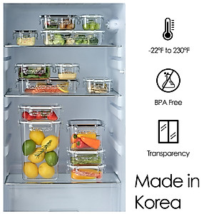 gotman Airtight Food Storage Container With Lid (91.3oz) BPA-Free | Meal Prep | Microwave, Freezer and Dishwasher Safe | Leak-Proof | Kitchen Fridge Organizer Boxes | Fresher Food