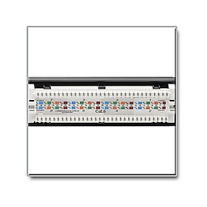 Eaton Tripp Lite Cat6 24-Port PoE+ Patch Panel, RJ45 Ethernet, 1U Rackmount, EIA/TIA 568A/B Wiring Standards for 110 & Krone Terminations, (N252-P24), Black
