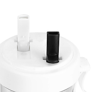 MAVIS LAVEN 600ml Plastic Water Bottle, Innovative Dual Use Water Bottle Straw Water Cup for Home Outdoor Camping Sport (white)