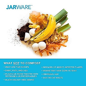 Stainless Steel Compost Lid with 4 Charcoal Filters for Wide Mouth Mason Jars,