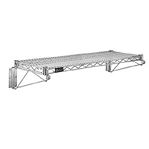 Commercial Chrome Wire Shelving Wall Shelf 14 x 72 - NSF