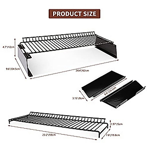 QuliMetal BAC351 Grill Rack for All Traeger Lil' Tex and Pro 22 Series Grills, Traeger Eastwood 22, Traeger Century 22 Series Warming Rack Replacement Part