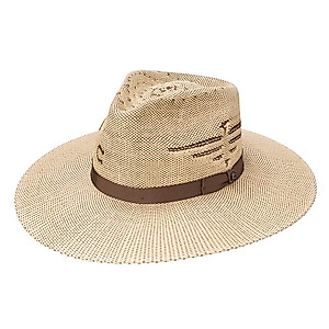 Charlie 1 Horse Mexi Shore 3 3/4" Brim Fashion Hat Tan/Brown S