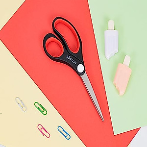 LIVINGO All Purpose Scissors Set - 4 Pack Sharp Multipurpose Heavy Duty Shears for Kitchen Cooking Sewing Fabric Cutting Poultry Food Paper Craft Office Household School Multi Pack Utility Shears