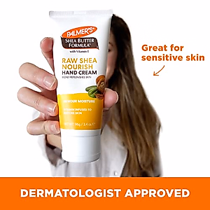 Palmer's Shea Butter Formula Hand Cream for Dry, Cracked Skin. Travel Size Hand Lotion, 3.4 Ounce