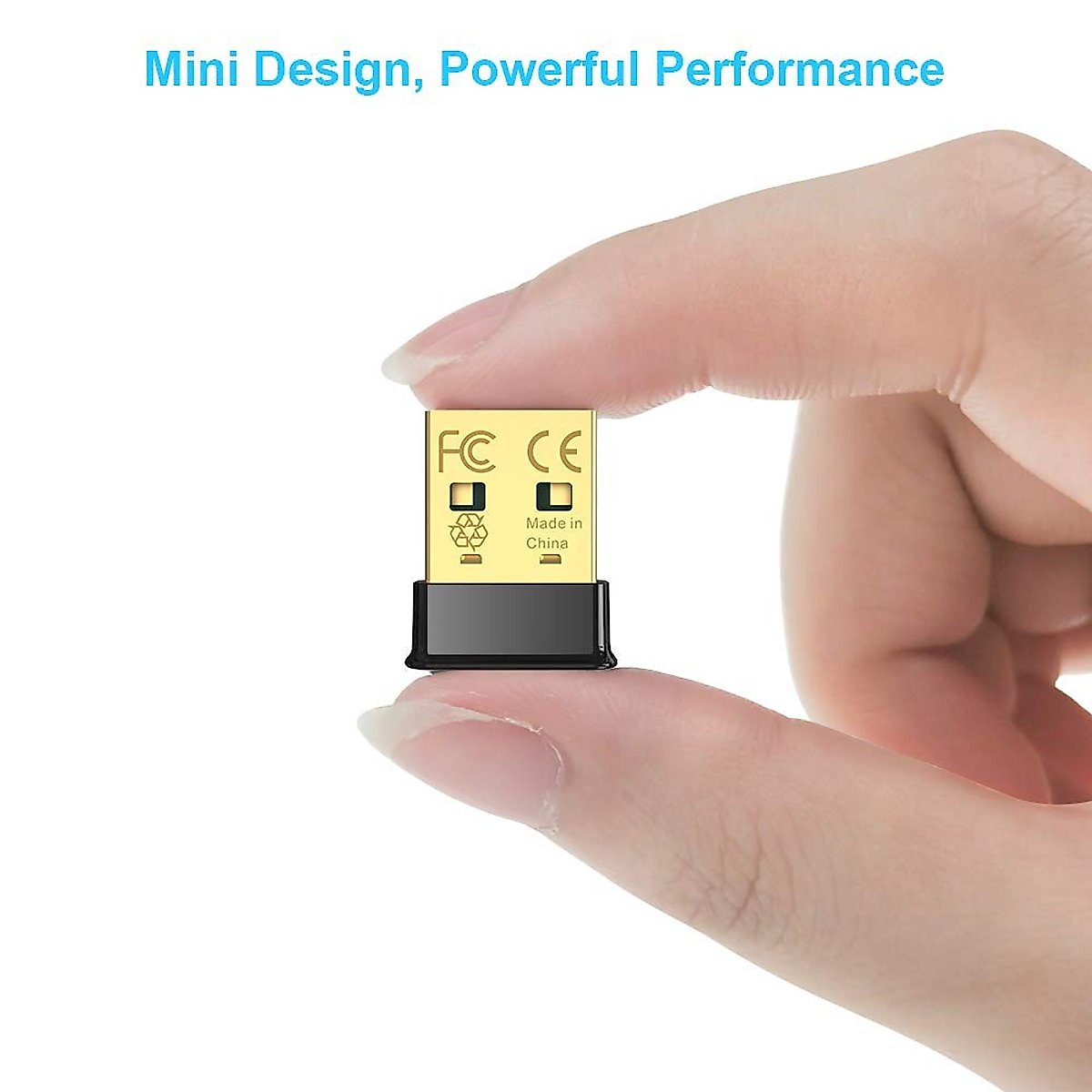 1Mii Bluetooth Adapter for PC, USB Bluetooth Dongle Adapter 5.0 + EDR, for Windows10/8/7 Desktop Laptop to Bluetooth Keyboard, Mouse, Printer, Headphones, Speakers