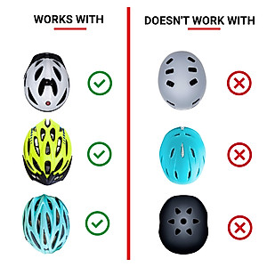 Greerride Rechargeable Bike Helmet Light - Bike Helmet Lights for Night Riding, Bicycle Helmet Light and Safety Cycling Helmet Light for Bike Helmet with Flashing and Steady Modes