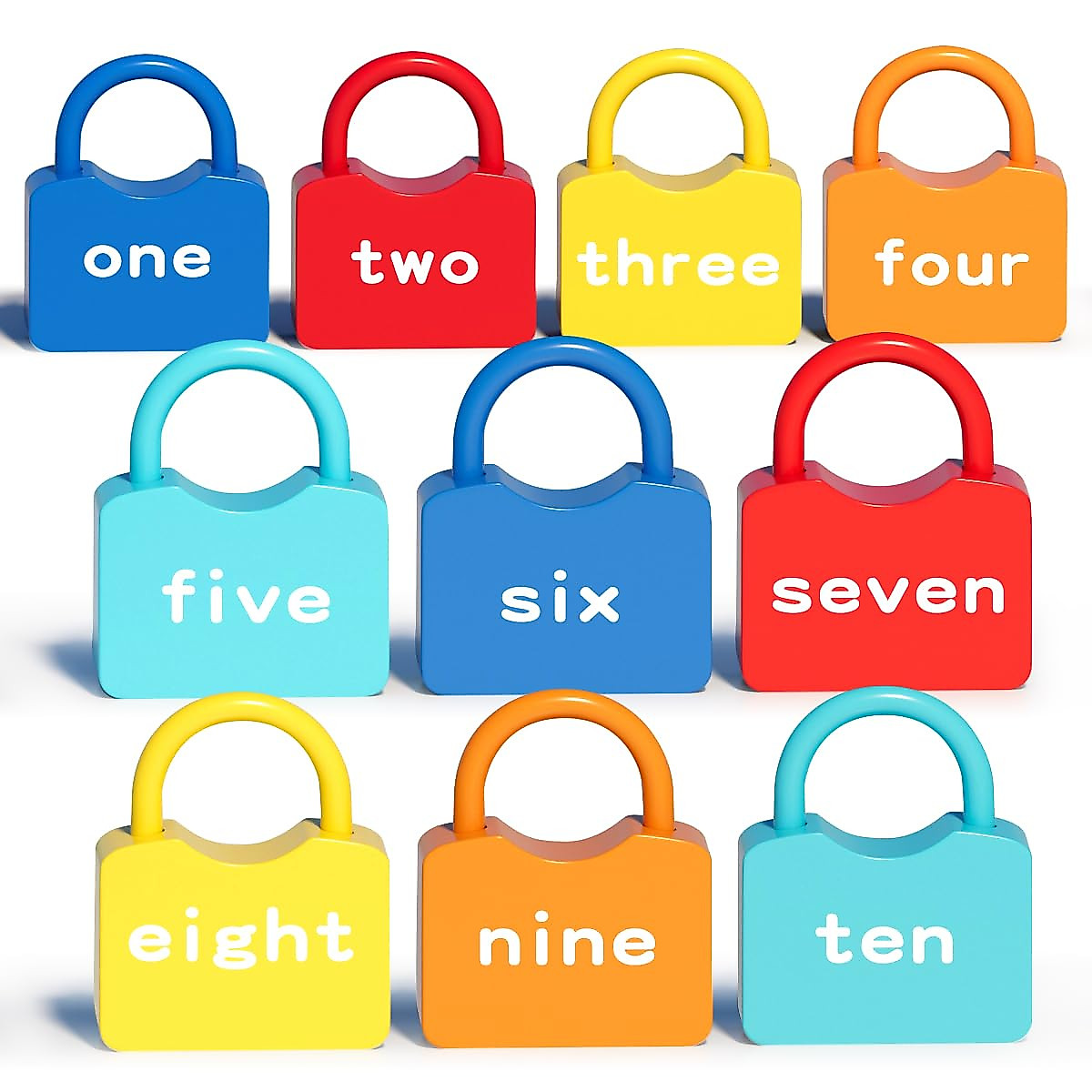 YYDeek Montessori Toys for 3 Year Old, Preschool Activities Toys Games for Toddler, Lock & Key Counting Toys for Toddlers, Math Manipulatives for Preschool Kindergarten Learning & Education