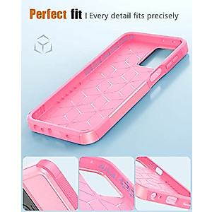 JXVM for Moto G-Power/G-5G 2023 Case: Dual Layer Heavy Duty Tough Rugged Lightweight Slim Shockproof Protective Phone Case | Durable Phone Cover for Motorola G Power & G 5G 6.5inch 2023 (Girly Pink)
