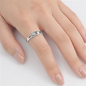 Sun Moon Universe Space Fashion Ring New .925 Sterling Silver Band Size 7