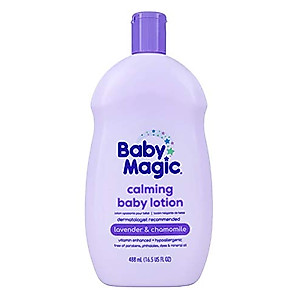 Baby Magic Calming Body Lotion, Lullaby Scent, Lavender & Chamomile, Lavender, 16.5 Fl.Oz