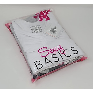 Sexy Basics Women's Cotton Spandex Racer Back Bra | 4 Way Stretch Pullover Workout Sport Bras (Multi-Pack)