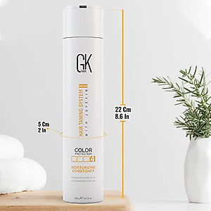 Global Keratin GK Hair Moisturizing Conditioner 300ml I Leave in Conditioner Cream 130ml